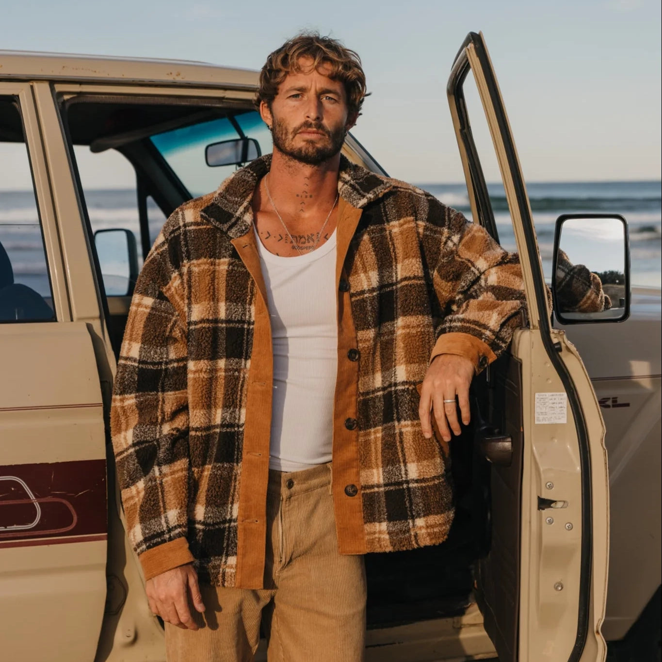 Ottway - Foster - Flannel Sherpa Jacket – Jake's Apparel