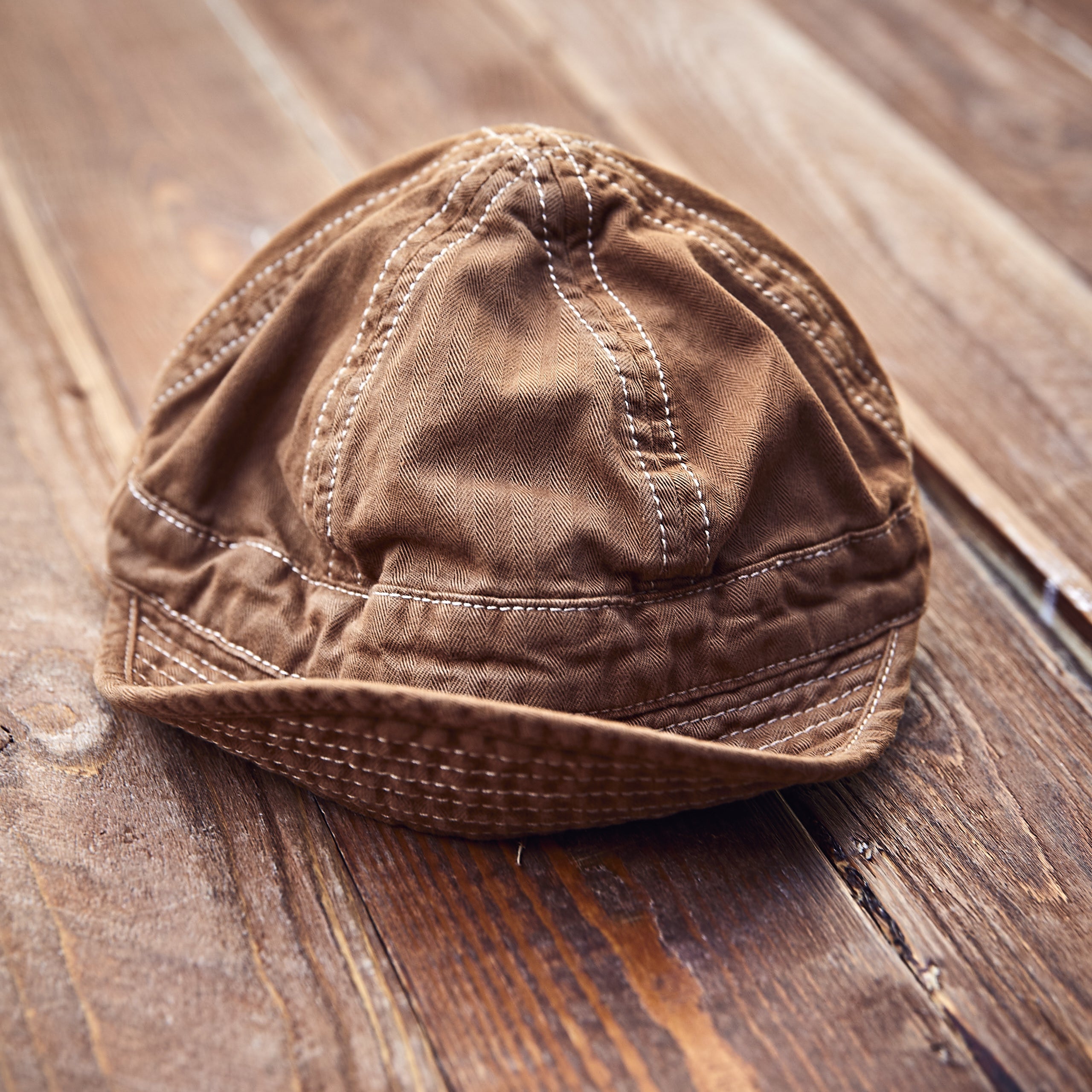 Hen's Teeth - HERRINGBONE Cap Brown – Jake's Apparel