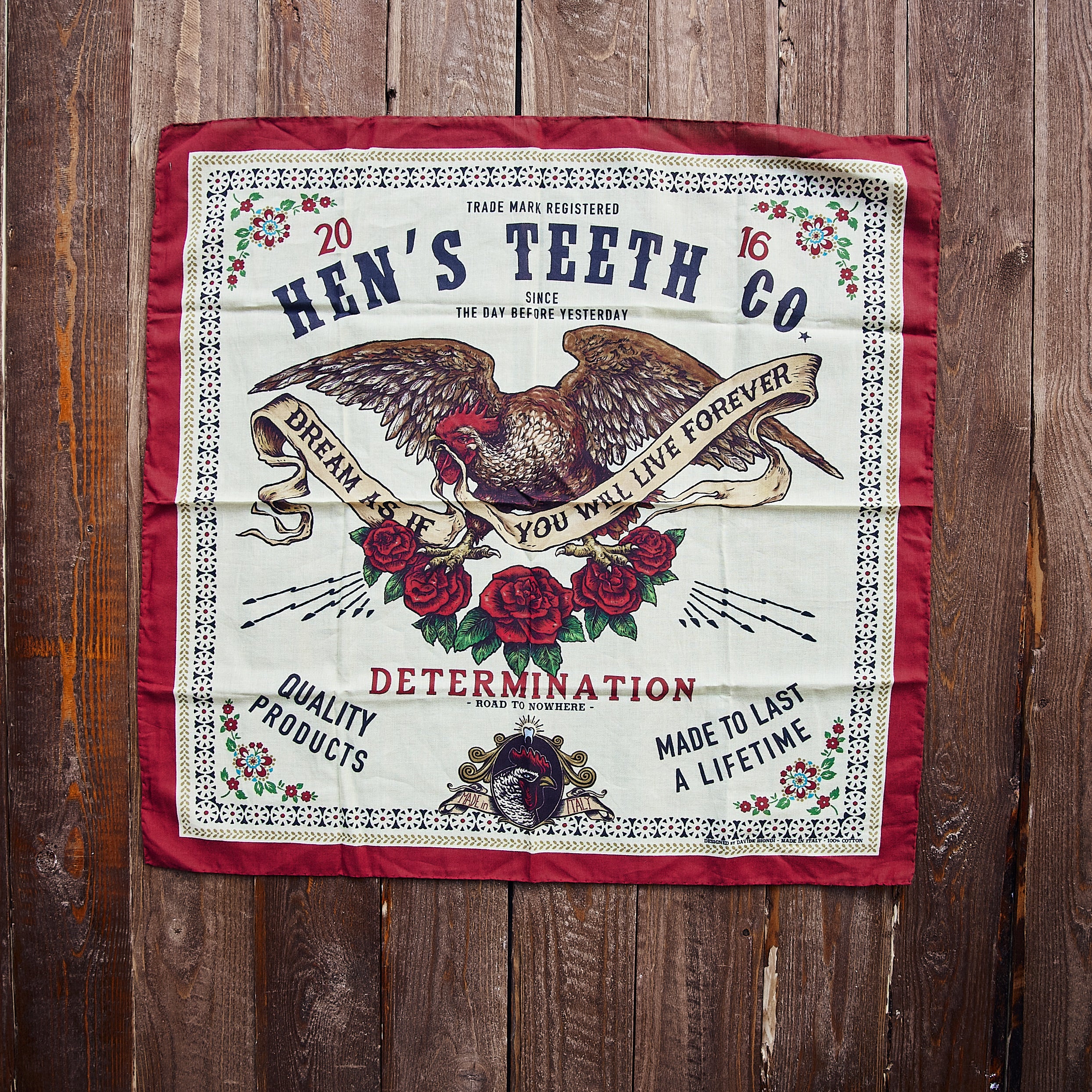 Hen's Teeths - Bandana - Determination – Jake's Apparel