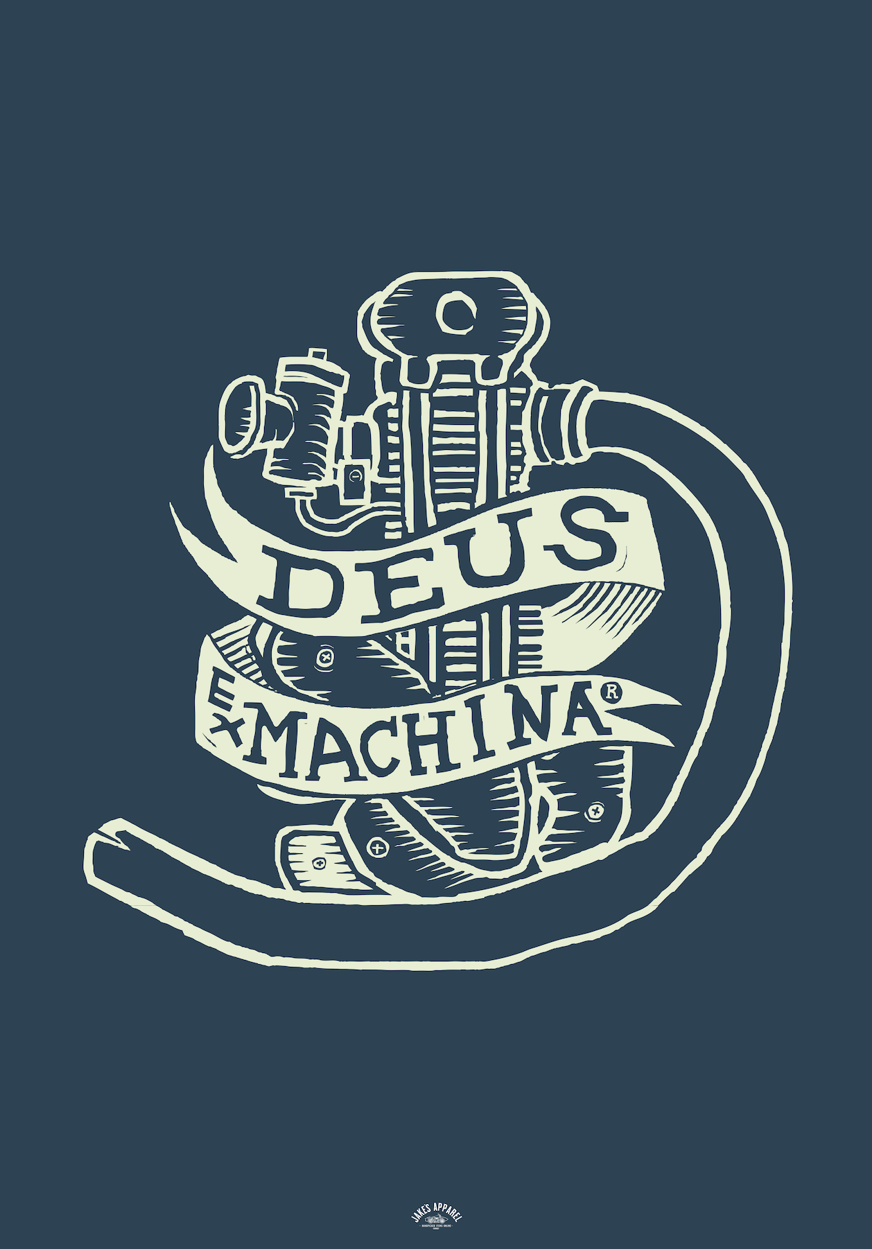 Plakat 35x50 cm - DEUS "MOTOR" – Jake's Apparel